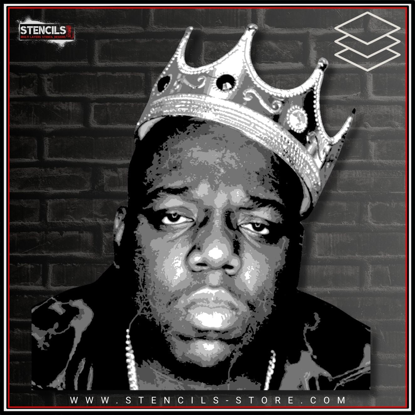 Hip Hop Rapper 6-Layer Spray Paint Stencil | Wall Art Stencil ...